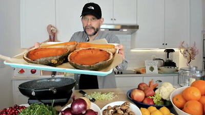 Medical Medium: MM Cooking Show: Stuffed Squash, Maple Roasted Brussel ...