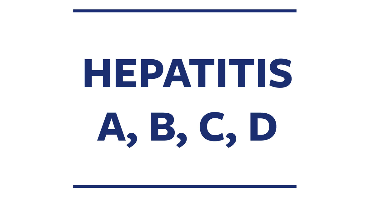Hepatitis A, B, C, D